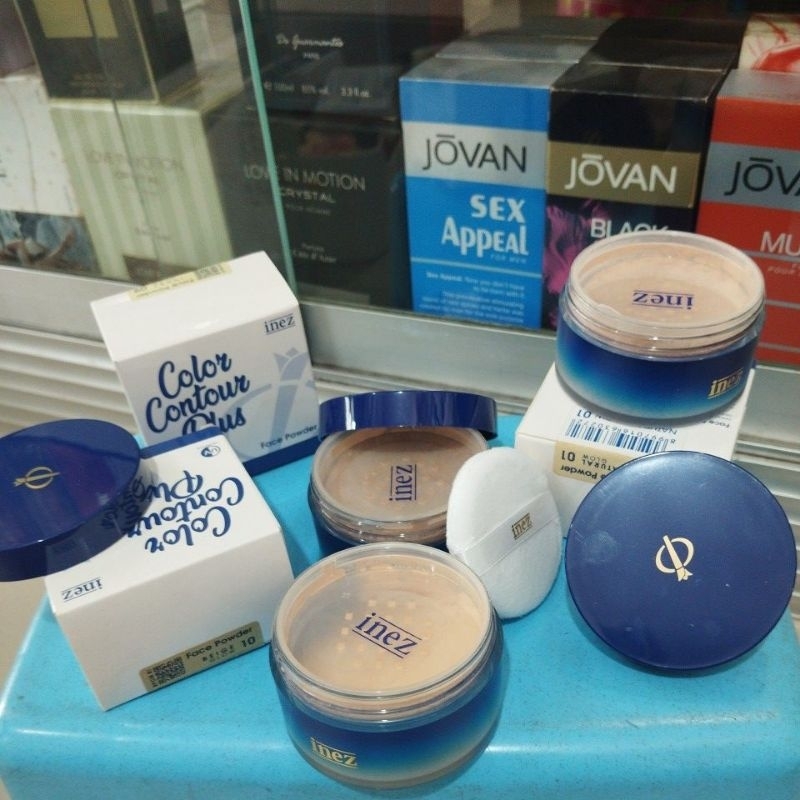 Jual INEZ FACE POWDER COLOR CONTOUR PLUS(BIRU) | Shopee Indonesia
