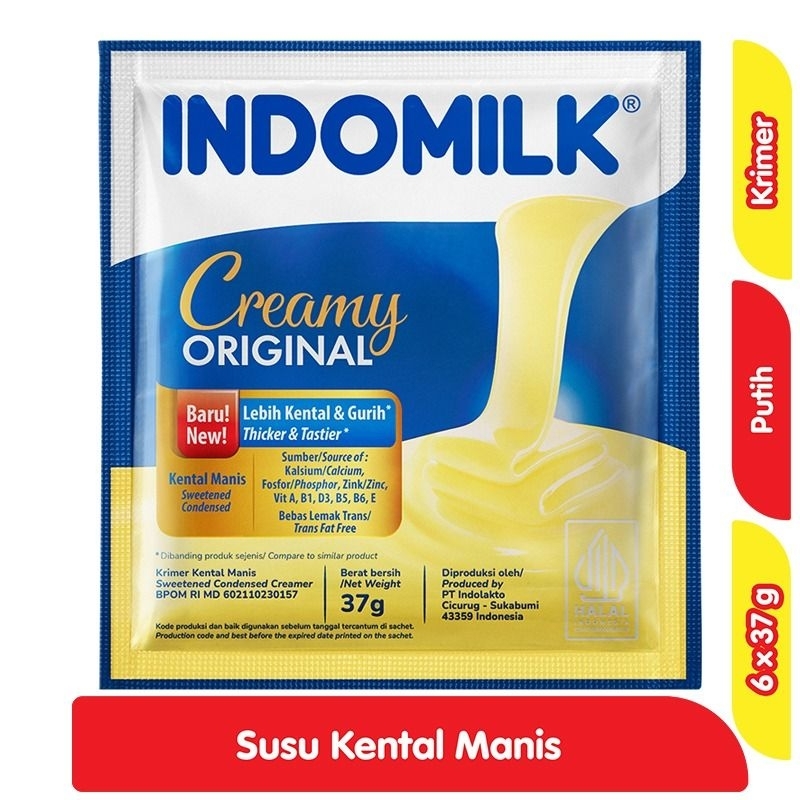 Jual Susu Kental Manis Indomilk Sachet 1 Renteng Isi 6 Pcs | Shopee ...