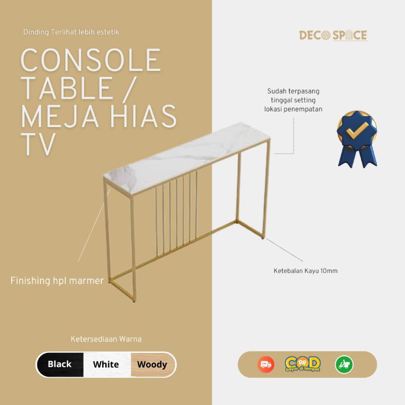 Jual CONSOLE TABLE / MEJA RAK TV / RUANG TV / Meja Konsol Minimalis ...