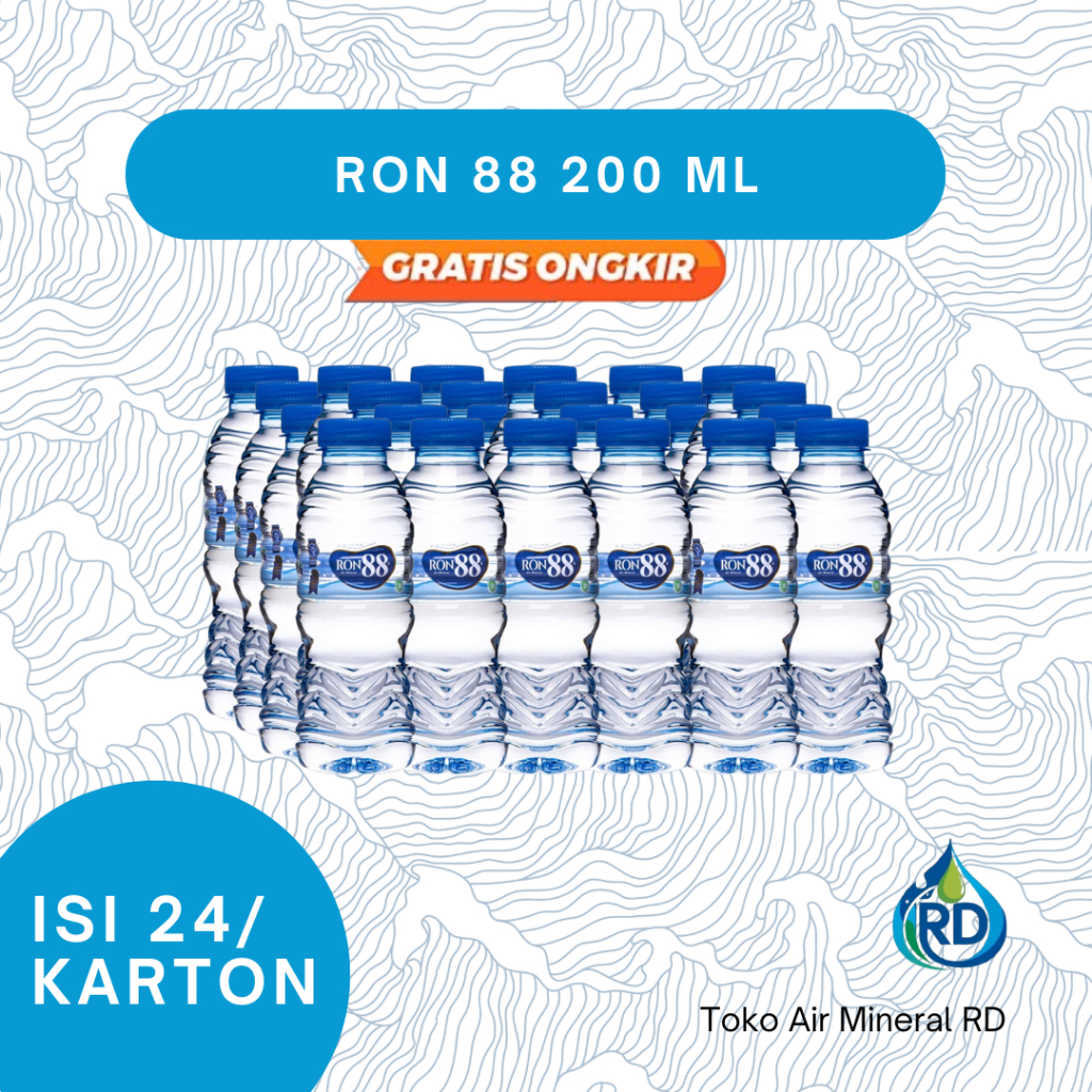 Jual RD - RON 88 Botol 200 ML 1 Dus - Isi 24 x 200 ML - Air Minum ...