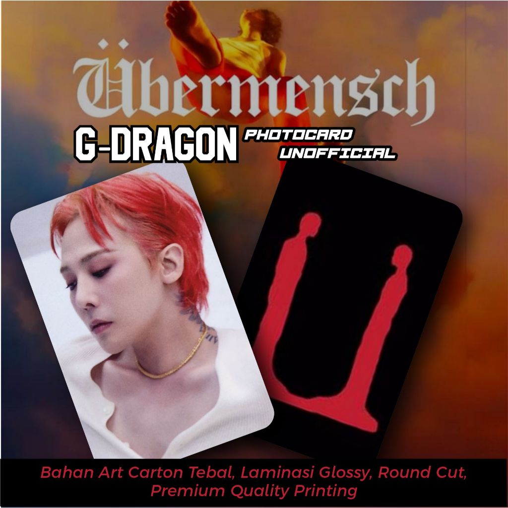 Jual PHOTOCARD 25 PCS G-DRAGON KWON JIYONG GD EDISI UBERMENSCH NEW ...