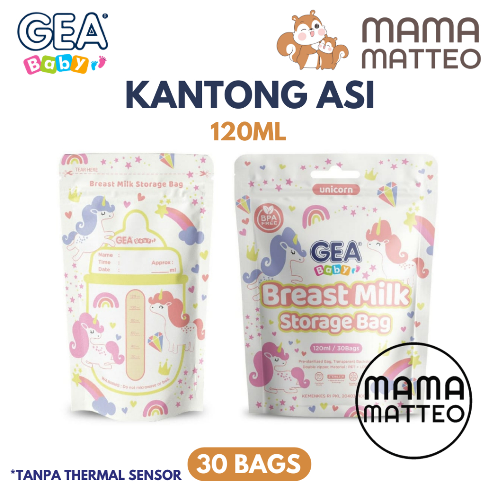 Jual GEA Baby Tempat Wadah Asi KASIP Bayi Perempuan size 120ml Motif ...