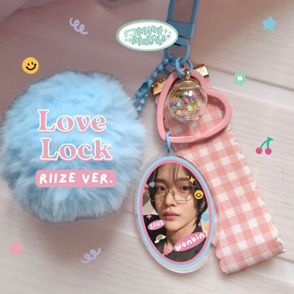 Jual [mintmatchs] RIIZE Love Lock Keychain Bagcharm | Shopee Indonesia