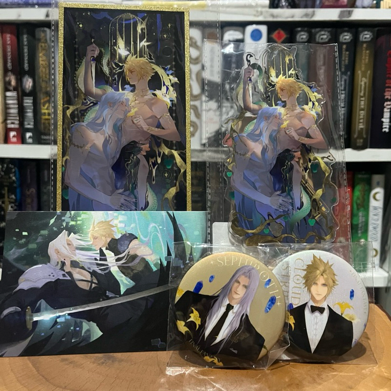 Jual Sefikura Sephiroth x Cloud FFVII Final Fantasy 7 Shikishi Standee ...