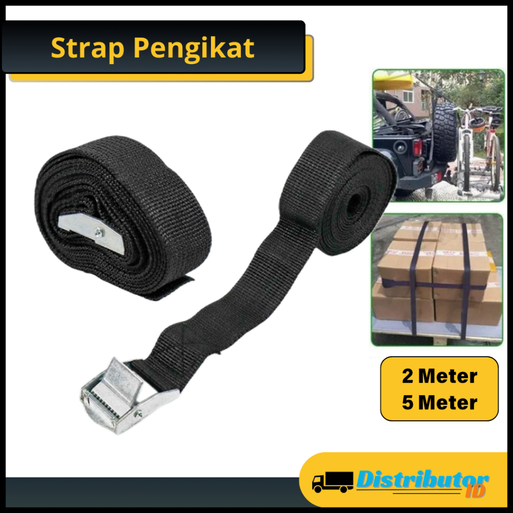 Jual Tali Pengikat Barang Mobil Motor Cargo Belt Strap Rope 5 Meter x 3 ...