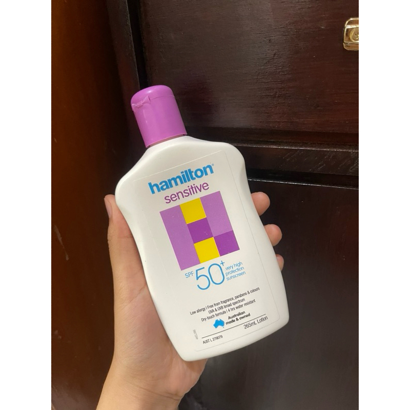 Jual Preloved Hamilton Sunscreen spf 50+ from Aussie 265ml | Shopee ...