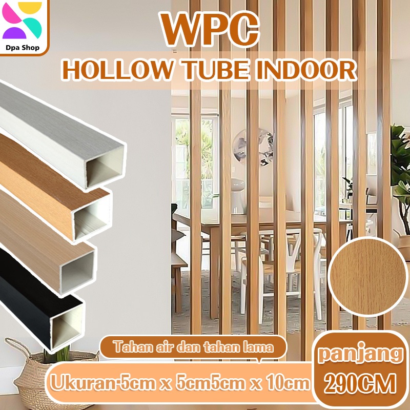 Jual WPC Hollow Tube Partisi Kisi Kisi Ukuran 10x5cm/5x5cm Indoor ...