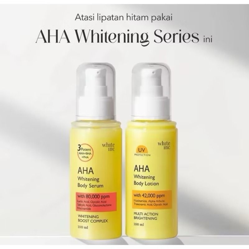 Jual White inc AHA Body serum whitening & Moisturizing perfect white ...