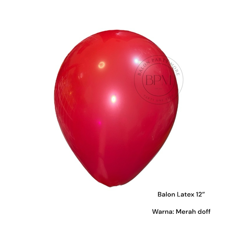 Jual [1 PACK ISI 100PCS MERAH] Balon Doff 12” Red / Pastel Latex - 12 ...