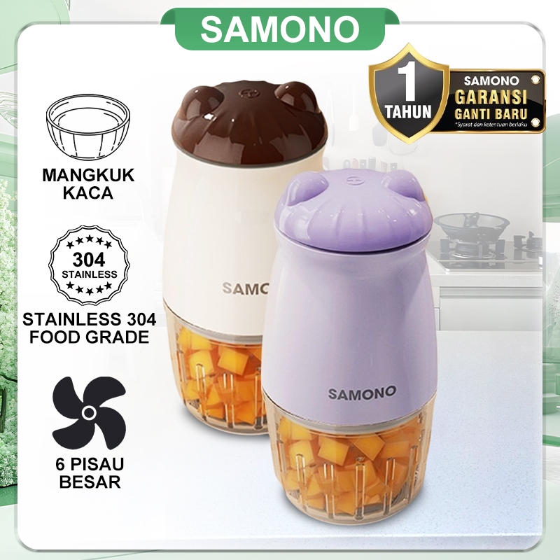 Jual SAMONO Food Processor Food Chopper 300ml Mesin Penghalus Daging ...