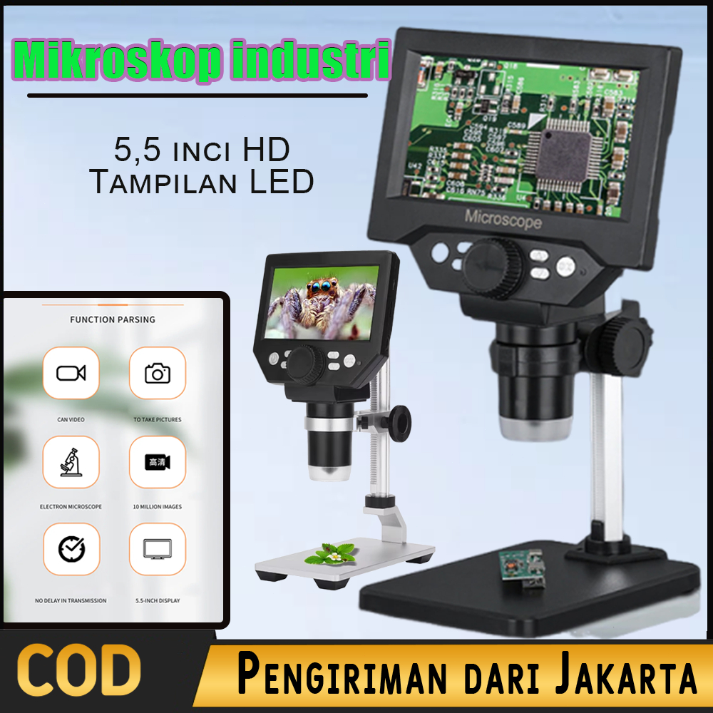 Jual Mikroskop Digital USB dengan Monitor Elektronik 1000X Zoom Layar ...