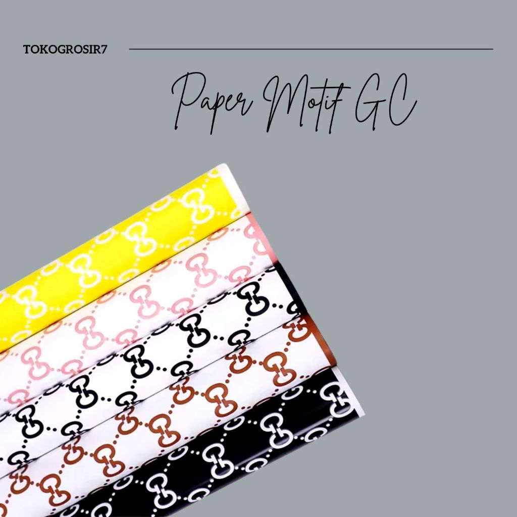 Jual KERTAS BUKET MOTIF GUCCI STYLE PREMIUM WRAPPING PAPER MOTIF GUCCI ...