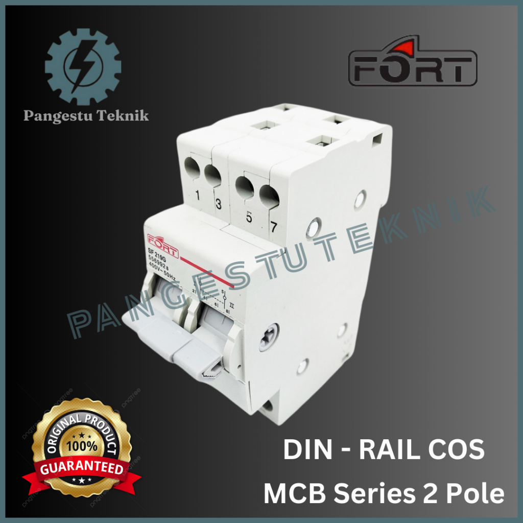 Jual MCB OHM SAKLAR 2P 25A 32A 40A 63A COS Change Over Switch 2 Pole Phase FORT / DIN RAIL COS ...