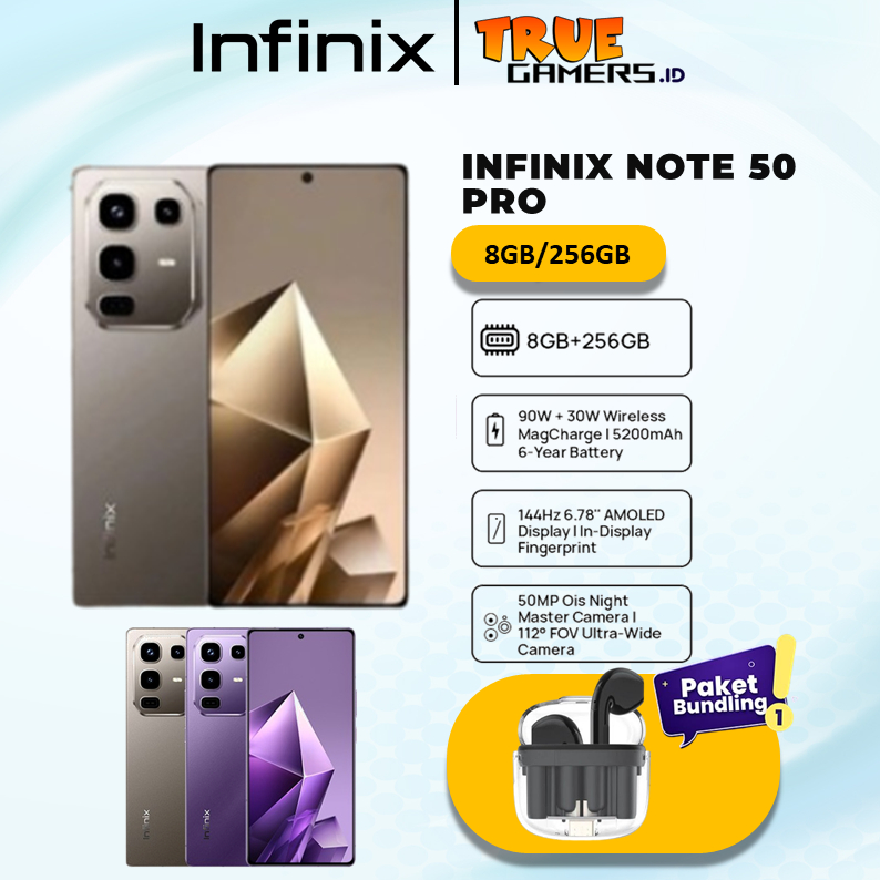 Jual Infinix Note 50 Pro 8/256GB - Up to 16GB Extended RAM - Helio G100 Ultimate - 6.78” FHD+ ...