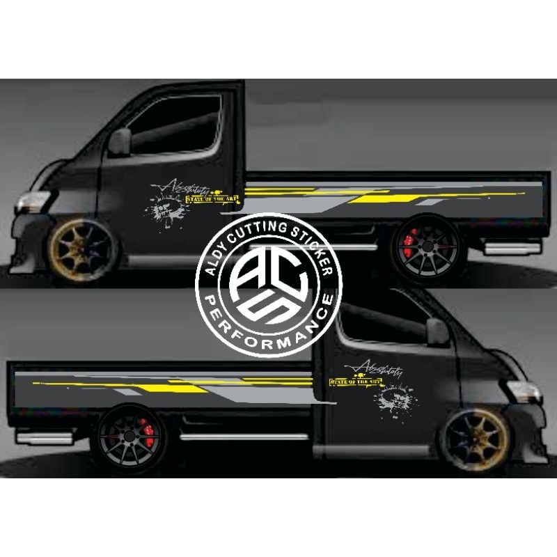 Jual STICKER STICKER CUTTING LIS STRIPING BODY MOBIL PICKUP GRANMAX ...