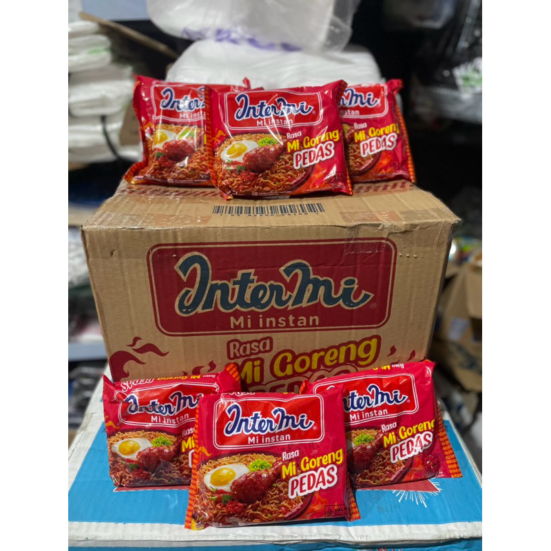 Jual 1 Bungkus Intermi Mi Instan rasa Mi Goreng Pedas isi 40 Bungkus ...