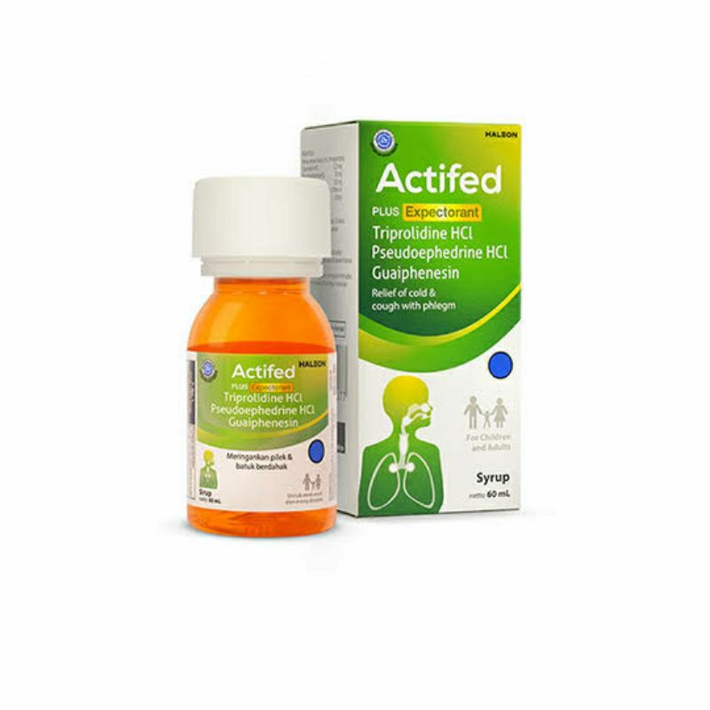 Jual Actifed Plus Expectoran Sirup 60 ml ( Hijau ) | Shopee Indonesia