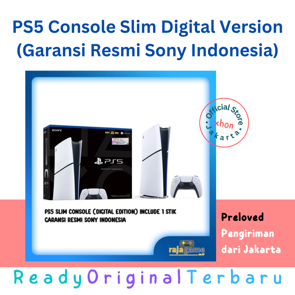 Jual [Original] Rajagame Official Shop - PS5 Console Slim Digital ...