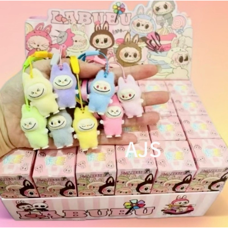 Jual AJS MIni blind box labubu gantungan tali / blind box labubu ...