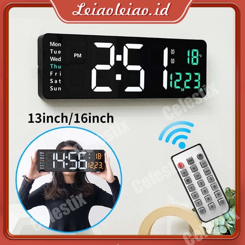 Jual Jam LED Estetik / Jam Meja Dinding Digital / Jam Dinding Minimalis ...