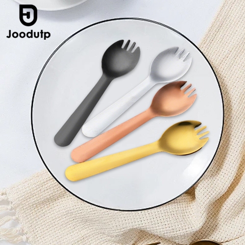 Jual JOODUTP Sendok Garpu Mini 2 in 1 Stainless Steel/Sendok Dessert ...