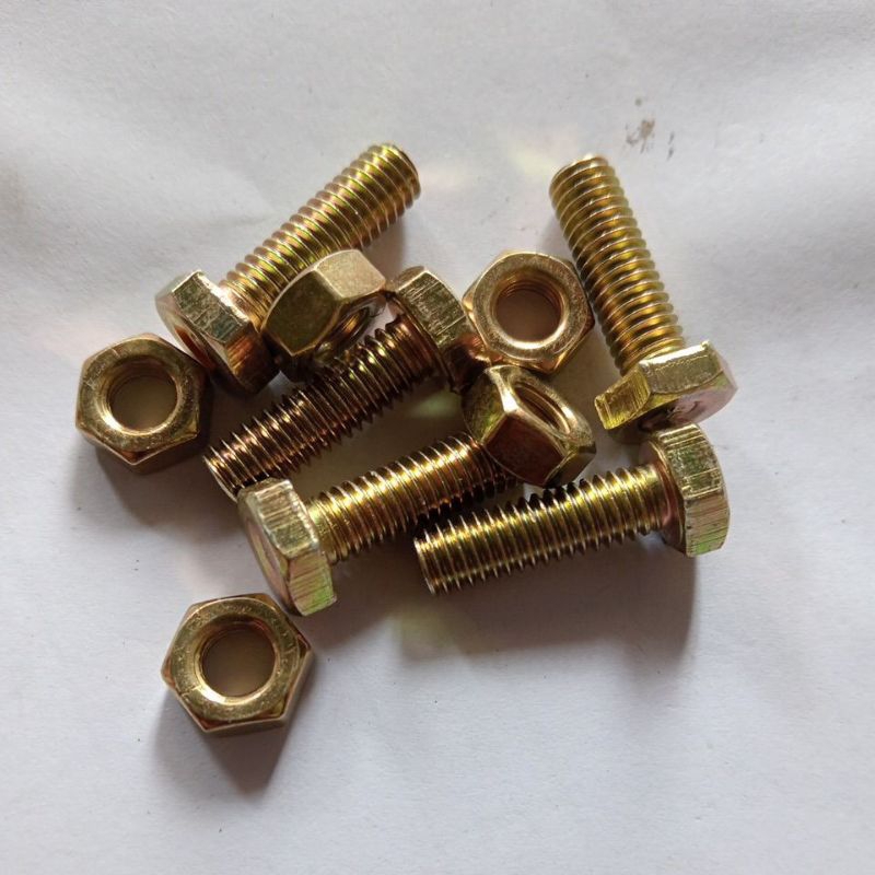 Jual Baut Mur/Mur Baut Hex BMK M6x20mm(2cm) | Shopee Indonesia
