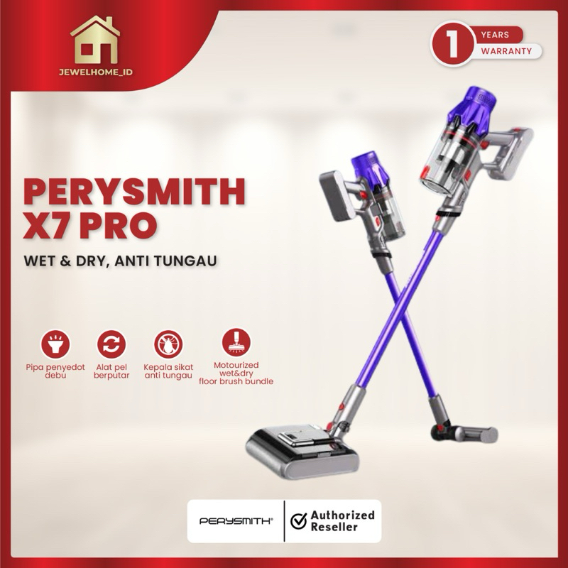 Jual PerySmith X7 Pro Cordless Vacuum Cleaner Tungau Kasur | Shopee ...
