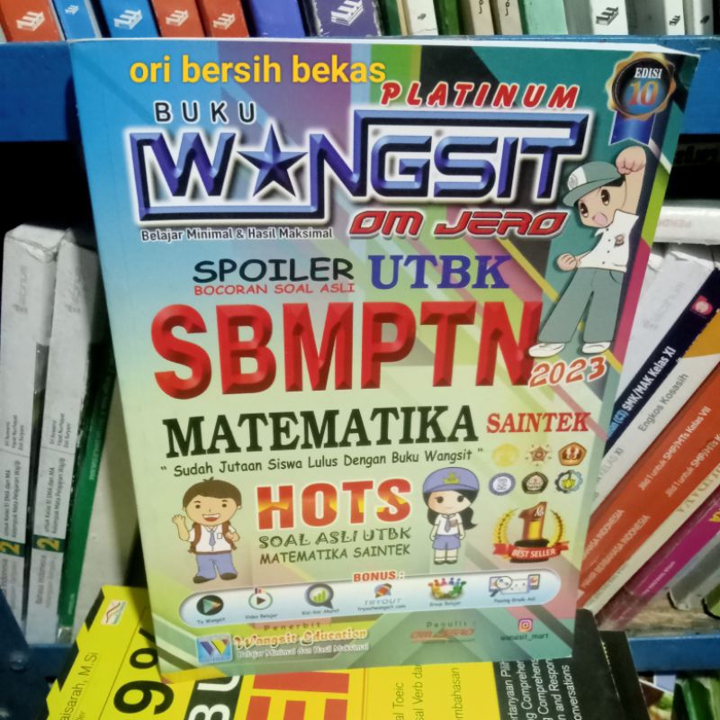 Jual Buku PLATINUM WANGSIT OM JERO UTBK SBMPTN MATEMATIKA SAINTEK 2023 HOTS Penerbit WANGSIT ...