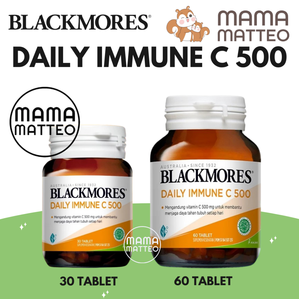Jual BLACKMORES Daily Immune C 500mg 30 60 Tablet / Suplemen Vitamin C ...