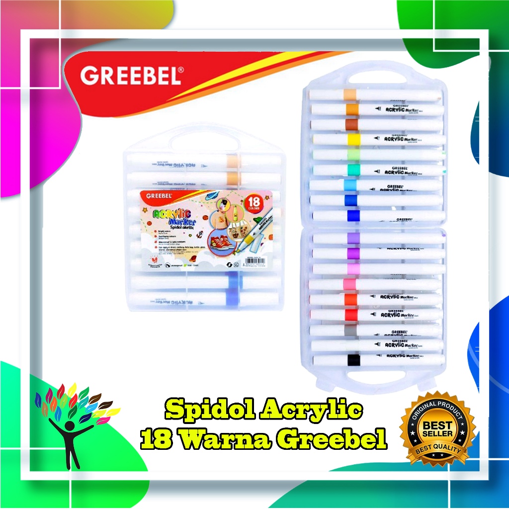 Jual GREEBEL Spidol Acrylic Marker Single Head / Sketsa Marker Set ...