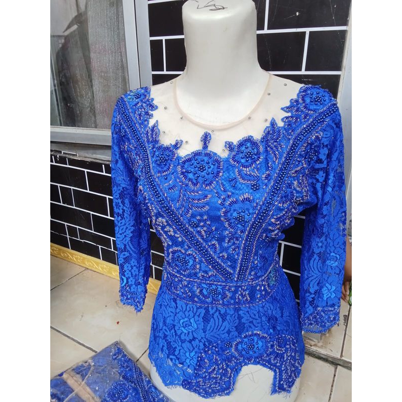 Jual Ready BIRU BCA semi Francis metalik kristal premium LD 100-102 ...