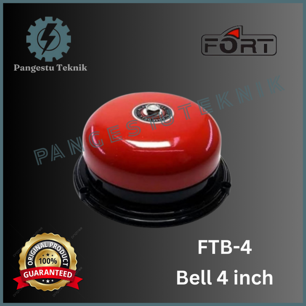 Jual Fort Alarm Bell 4 inch FTB-4 / Warna Merah / Fire Alarm Kebakaran ...