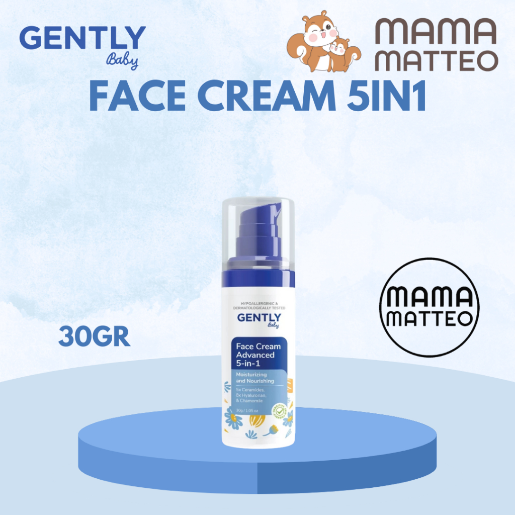Jual GENTLY Baby Face Cream Advanced 5-in-1 30gr / Krim Wajah Muka Bayi ...
