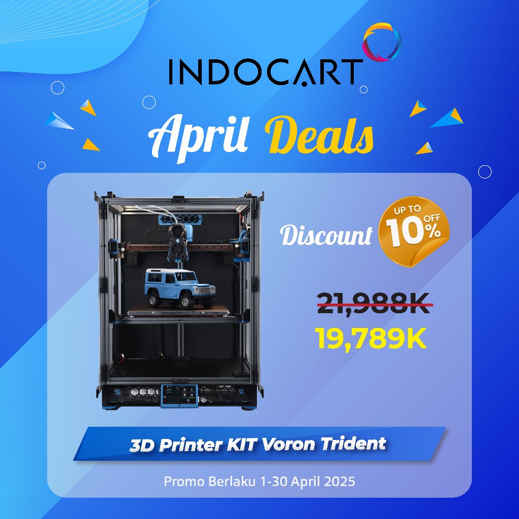 Jual IndoCart 3D Printer Unit LDO VORON KIT Trident 300 CUBE Printer ...