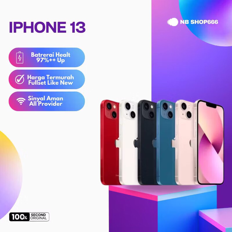 Jual IPHONE 13 128GB/256GB/512GB ORI SECOND INTER LIKE NEW | Shopee Indonesia