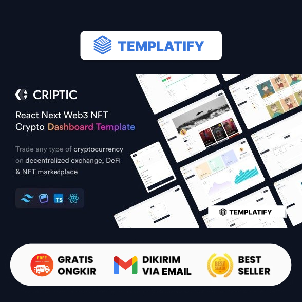 Jual Criptic v2.8.0 - React Next Web3 NFT Crypto Dashboard Other Website | Shopee Indonesia