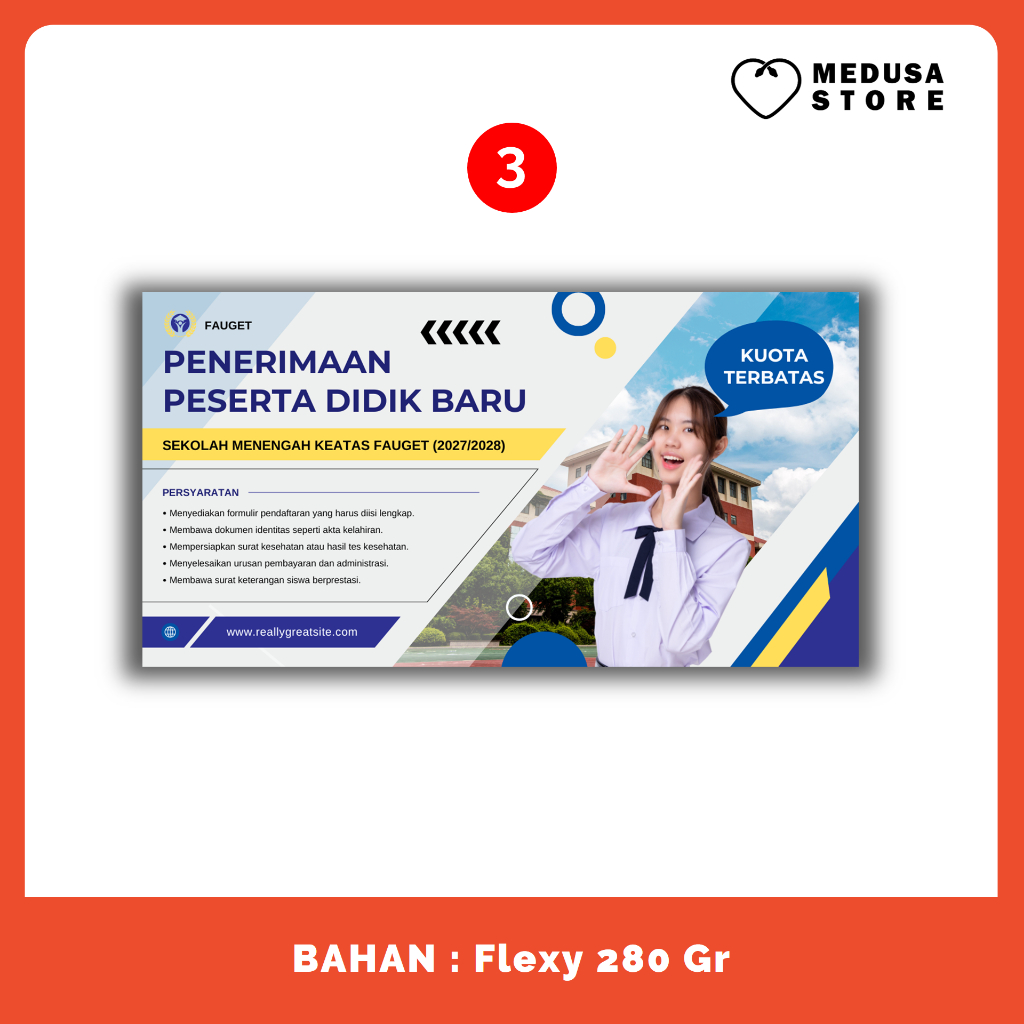 Jual Cetak Banner Flexi 280 Murah – Spanduk Promosi Tahan Air Gratis ...