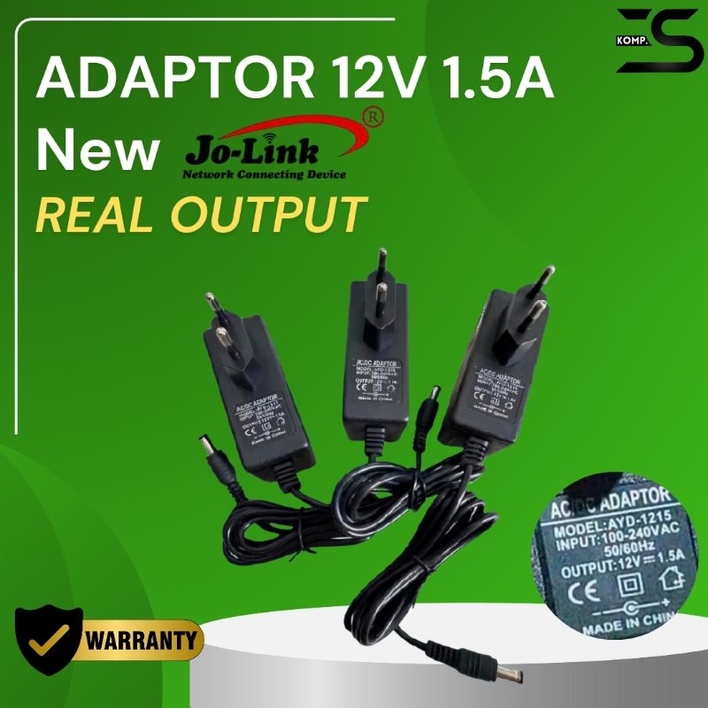 Jual Adaptor 12V 1.5A New by Jolink | Shopee Indonesia