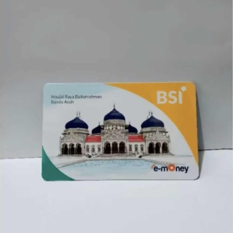 Jual Kartu e-money BSI Masjid Raya Baiturahman Banda Aceh e-toll KRL ...