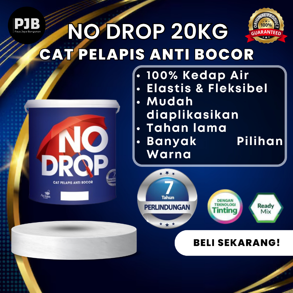 Jual No Drop Cat Pelapis Anti Bocor 20 KG 100% Original / Asli ...