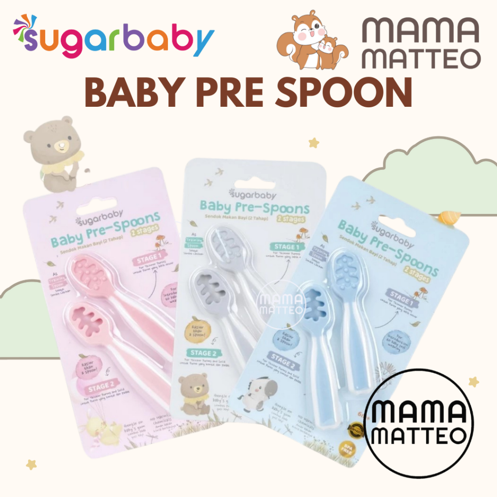 Jual SUGARBABY Pre Spoon 2 Stages / Sendok Belajar Makan Bayi Training ...