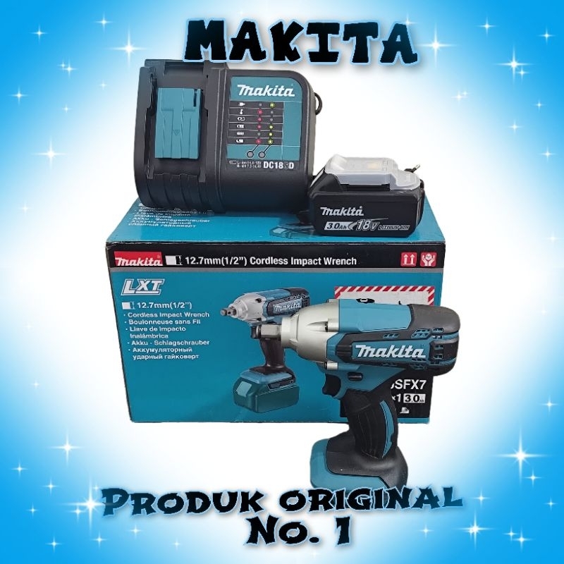 Jual MESIN PEMBUKA BAUT MAKITA DTW190SFX7 CORDLESS IMPACT WRENCH ...