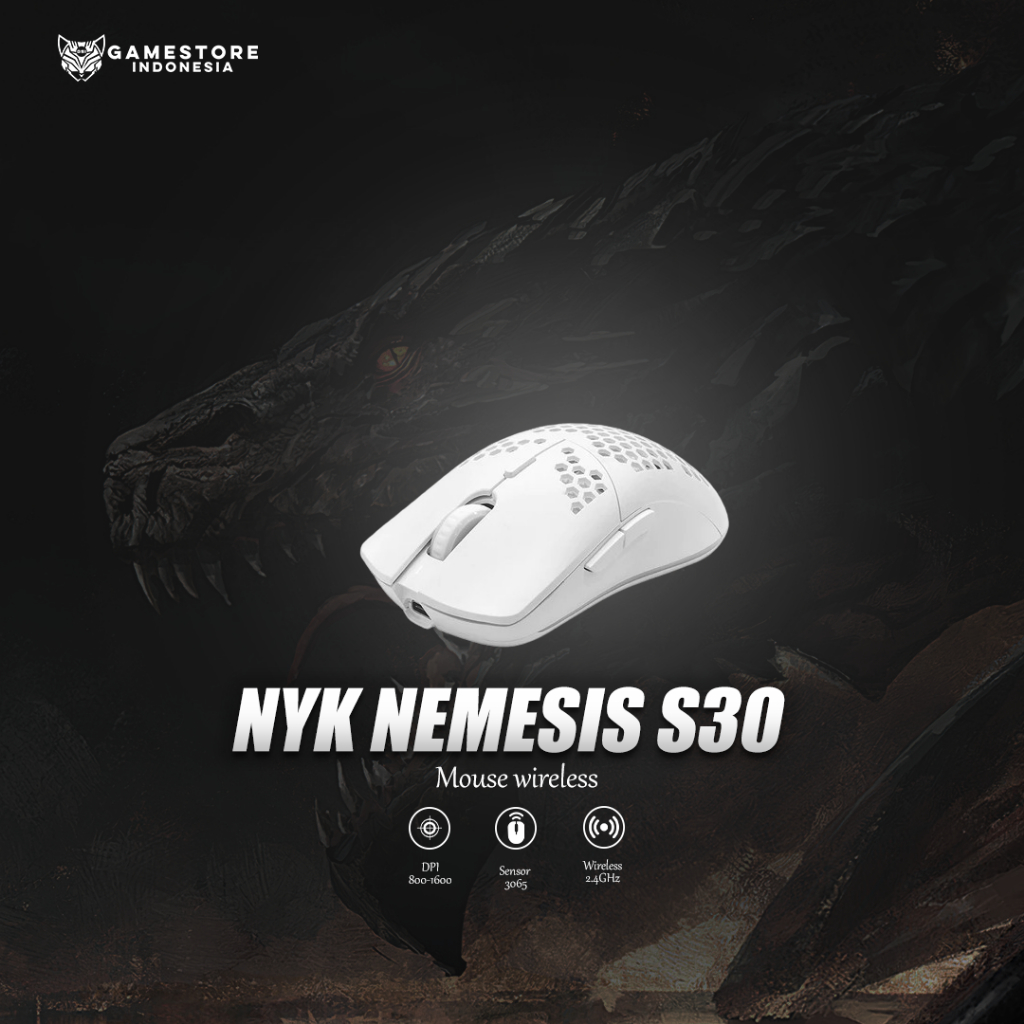 Jual NYK S30 is a Wireless Mouse NYK Nemesis | Shopee Indonesia