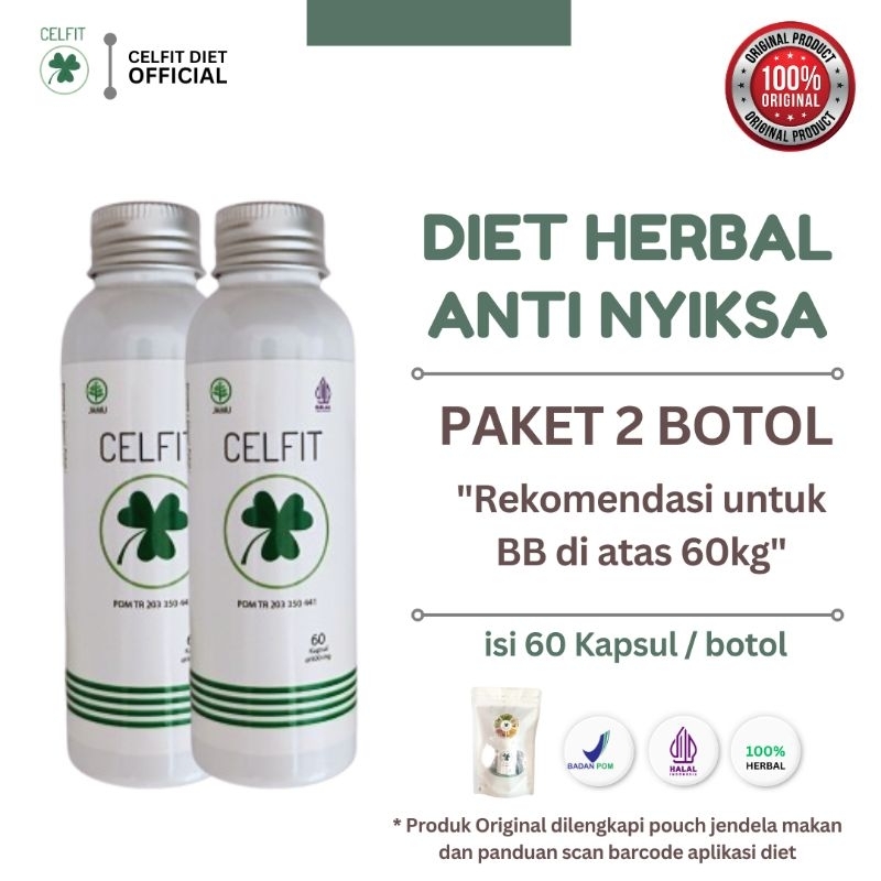 Jual CELFIT NATURAL DIET ( PAKET 2pcs ) Suplemen Pelangsing Ampuh ( For ...