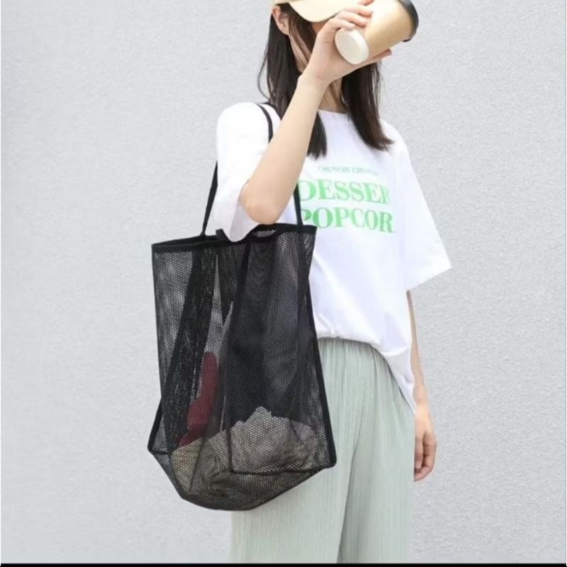 Jual Tas Jaring / Tas Tote Bag / Tas Pantai / Travel organizer | Shopee ...