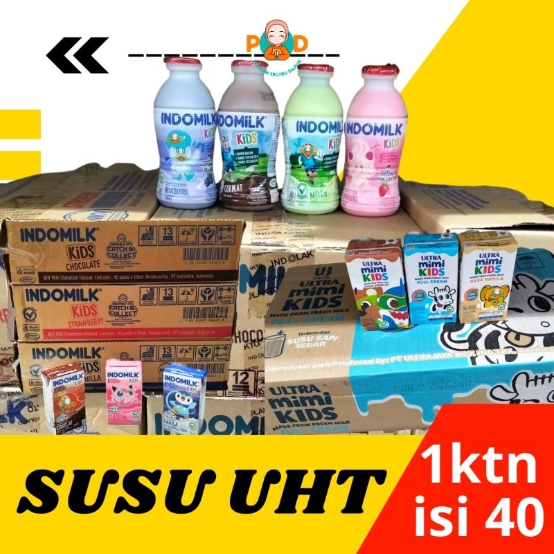 Jual INDOMILK SUSU CAIR UHT KIDS 1 KARTON 40 x 115mL | Shopee Indonesia