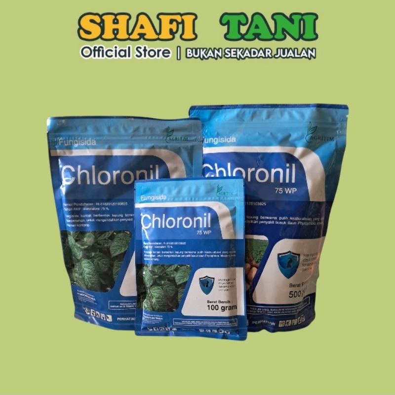 Jual fungisida Chloronil 75 WP untuk mengendalikan busuk daun pada ...