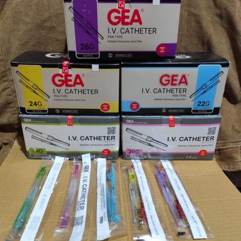 Jual GEA IV Catheter Abbocath Jarum Vena 18G 20G 22G 24G 26G Piece ...