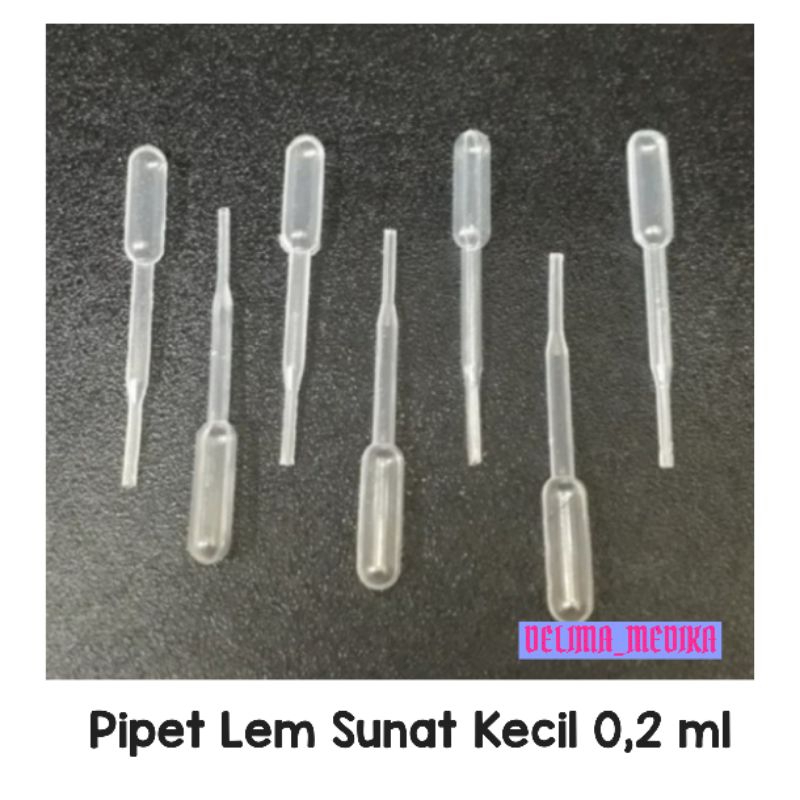 Jual Pipet Lem Sunat Kecil 0,2 ml Plastik / Pipet Tetes Plastik Lem ...