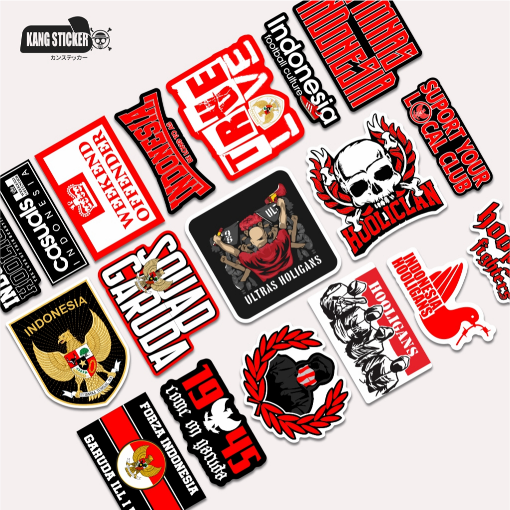Jual STICKER PACK TIMNAS INDONESIA ISI 18PCS - PREMIUM STICKER ...